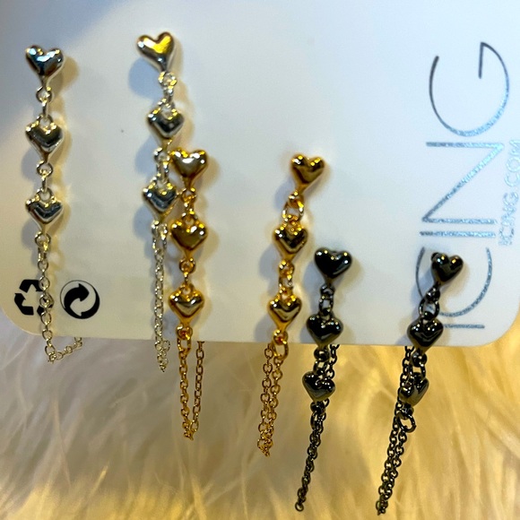 Icing | Jewelry | Icing 3 Full Circled Hanging Earrings Multi Colored ...
